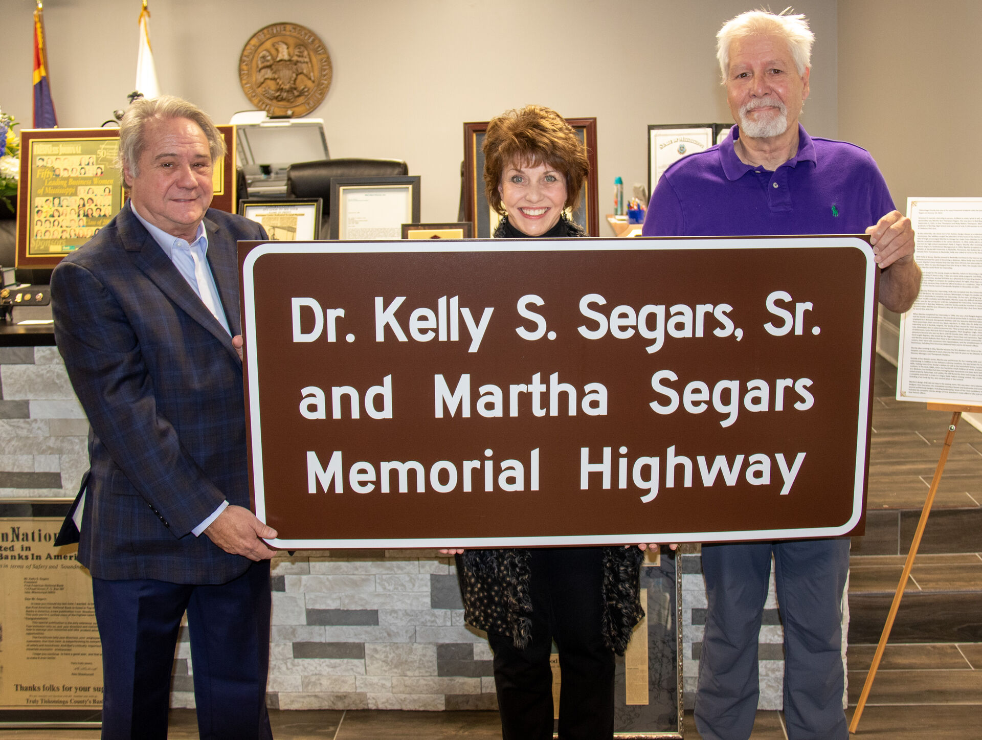 Dr. Kelly S. Segars, Sr. and Martha Segars Highway Dedication held in Iuka