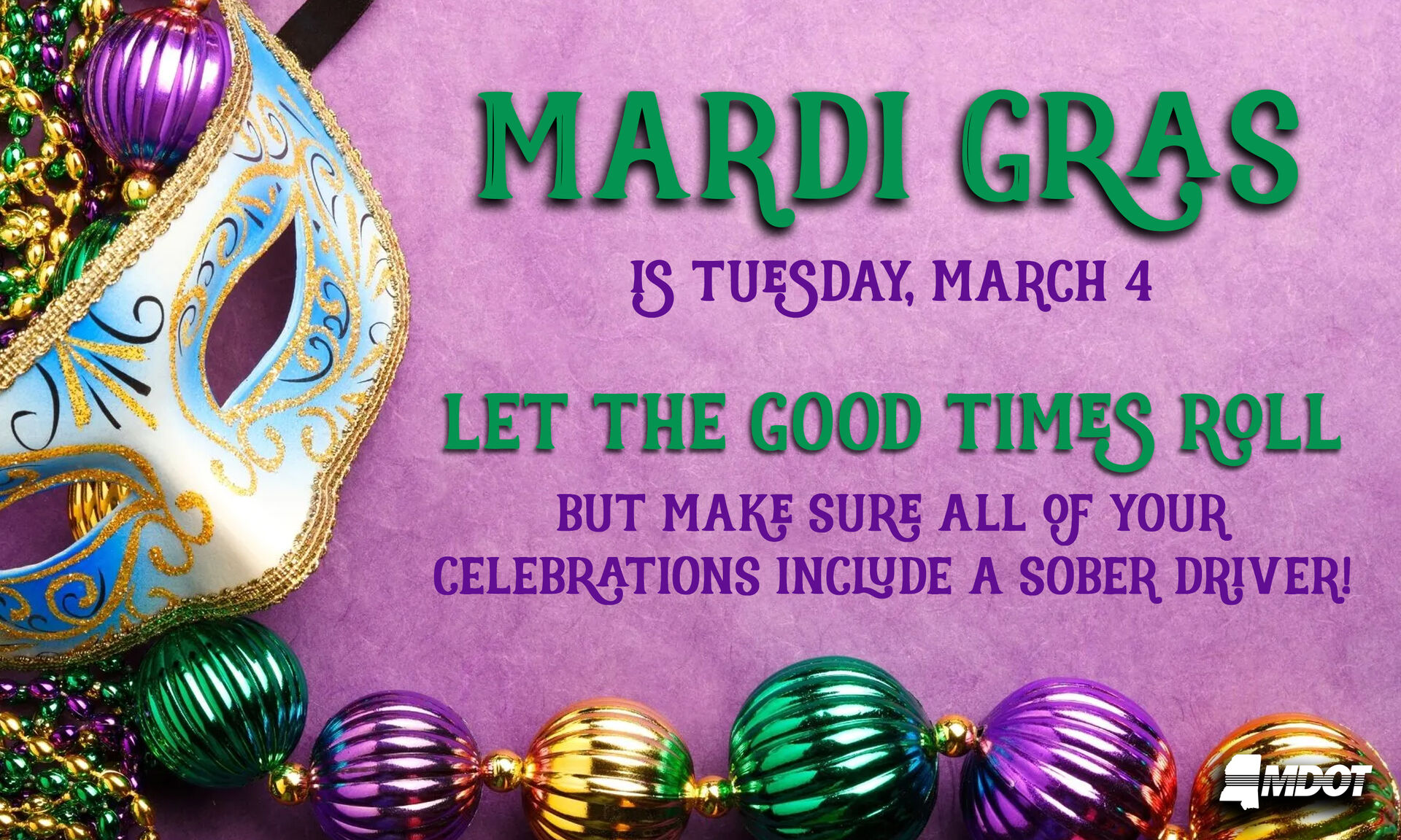 Let the good times roll safely this Mardi Gras season