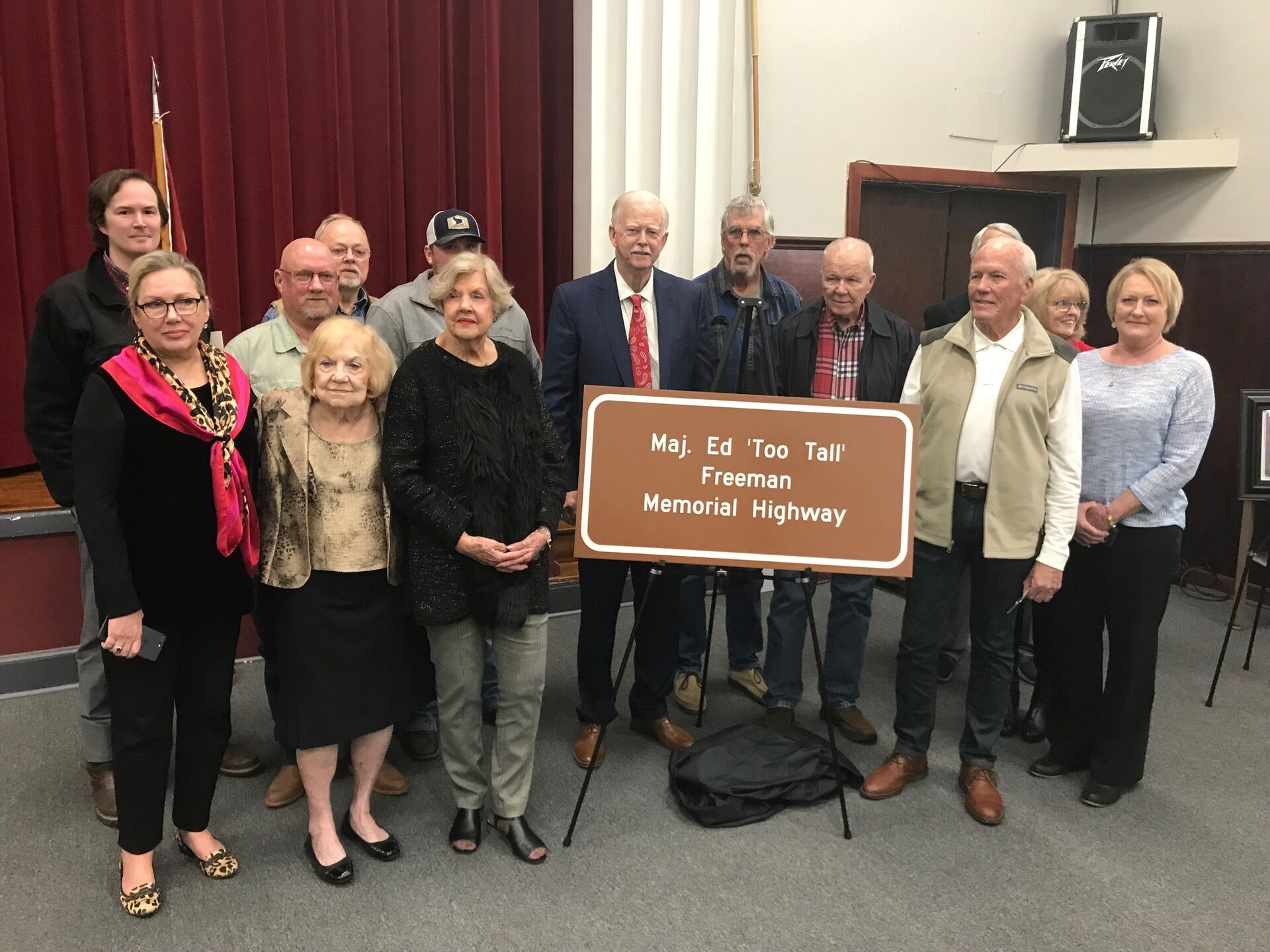 Major Ed “Too Tall” Freeman Memorial Highway dedicated in Greene County