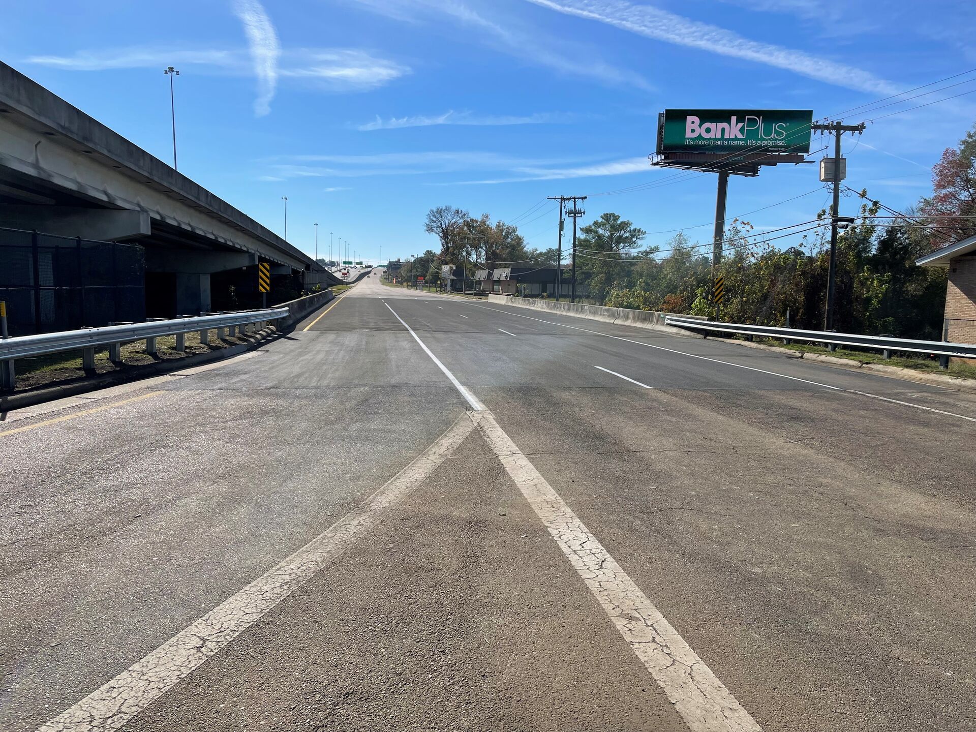 Crews reopen south frontage road over Hanging Moss Creek early in ...