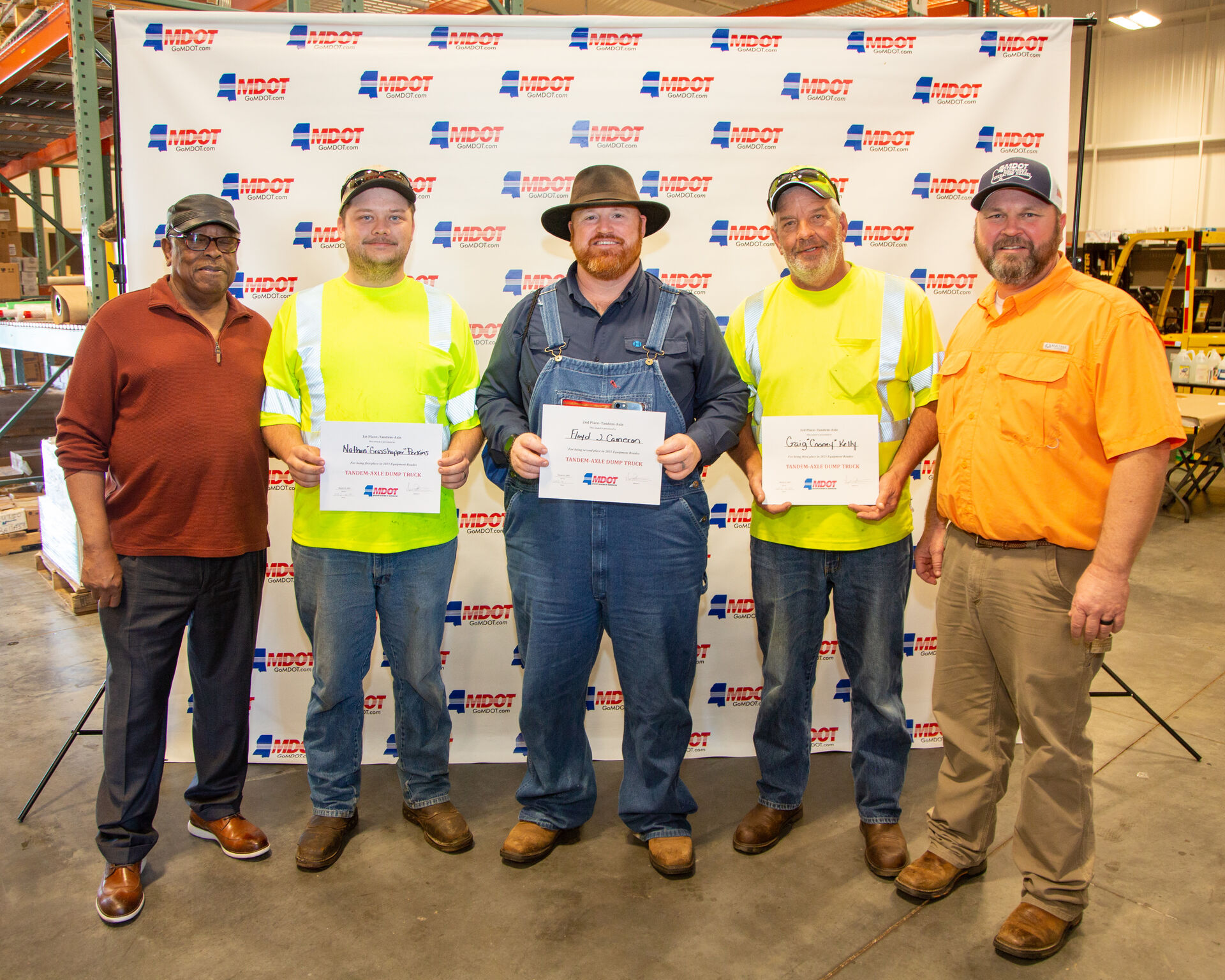 MDOT District 5 Equipment Operators Roadeo winners announced