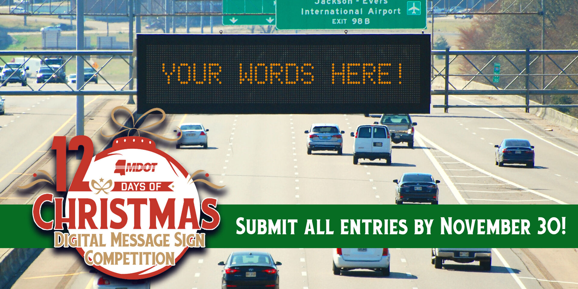 MDOT’s 12 days of Christmas sign contest is back in 2025!