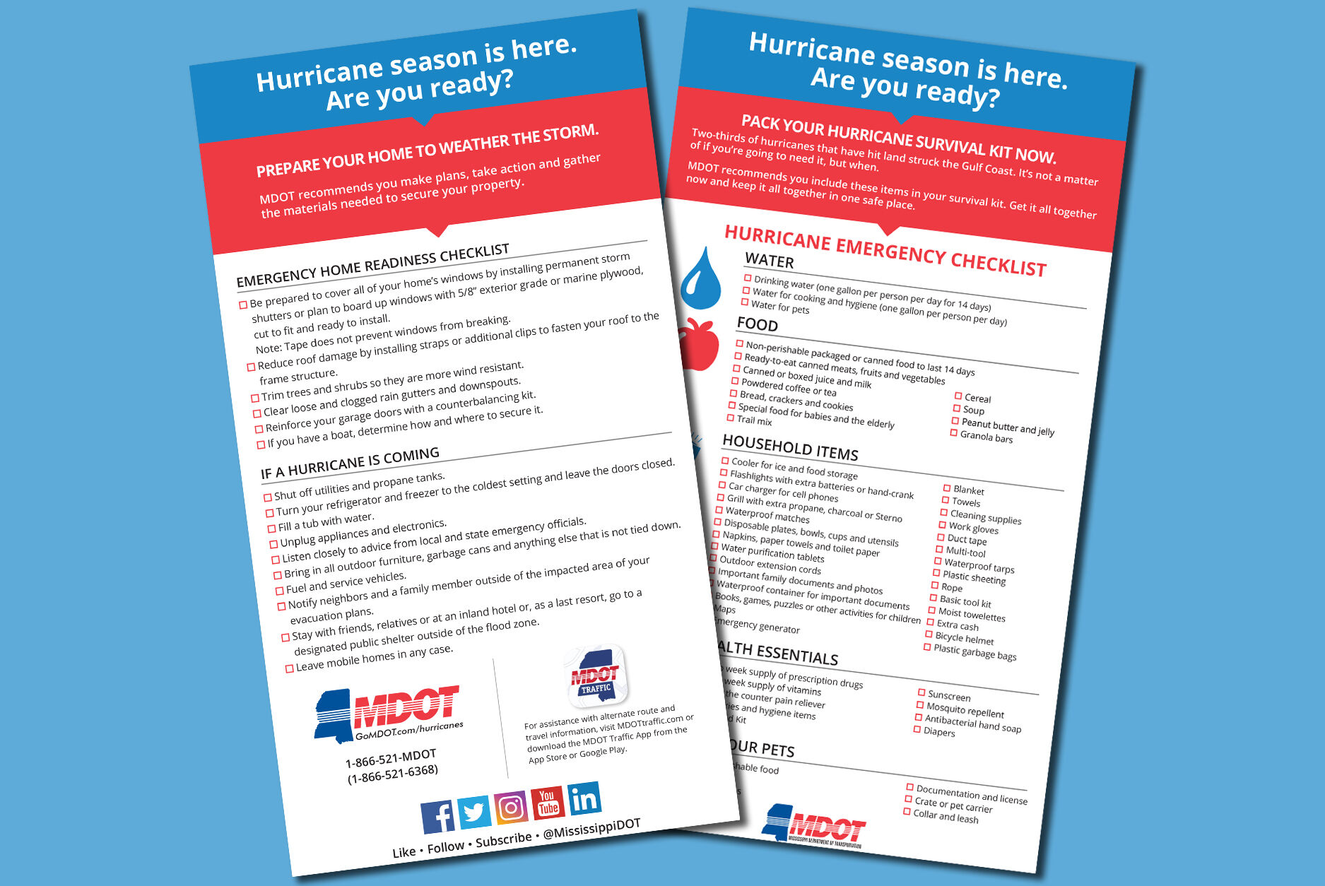 MDOT offers free resources to help residents prepare for hurricanes