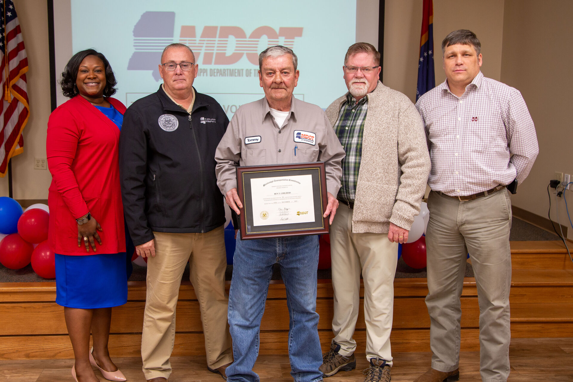 MDOT employees recognized for their service